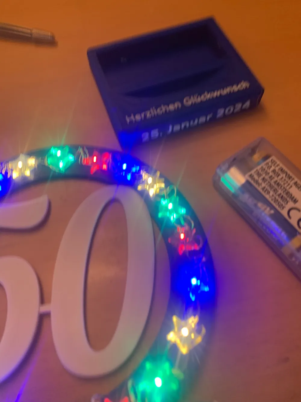 LED light 50th birthday / Tischlere 50. Geburtstag by eric.willms - MakerWorld