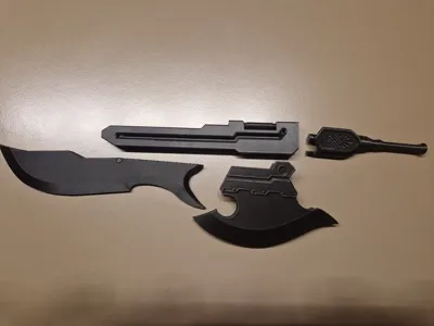 Transformable Switch Axe | MHWilds - Free 3D Print Model - MakerWorld