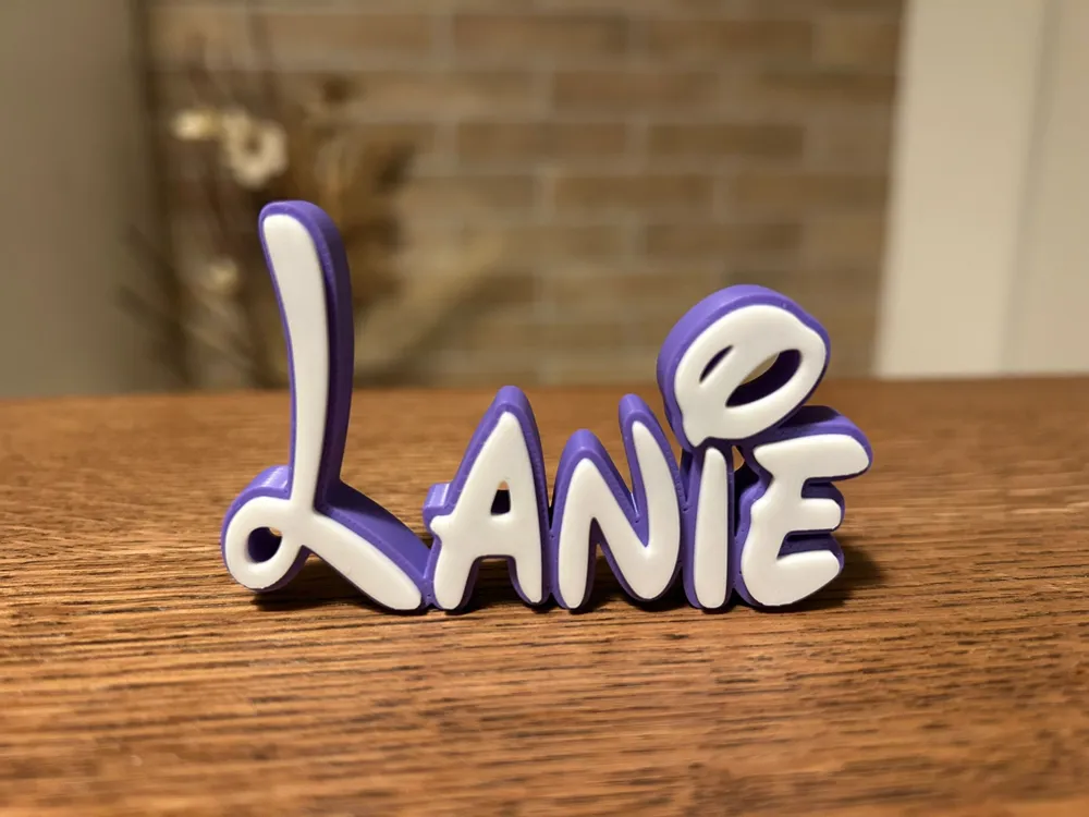 Lanie Name Disney Sign - Free 3D Print Model - MakerWorld