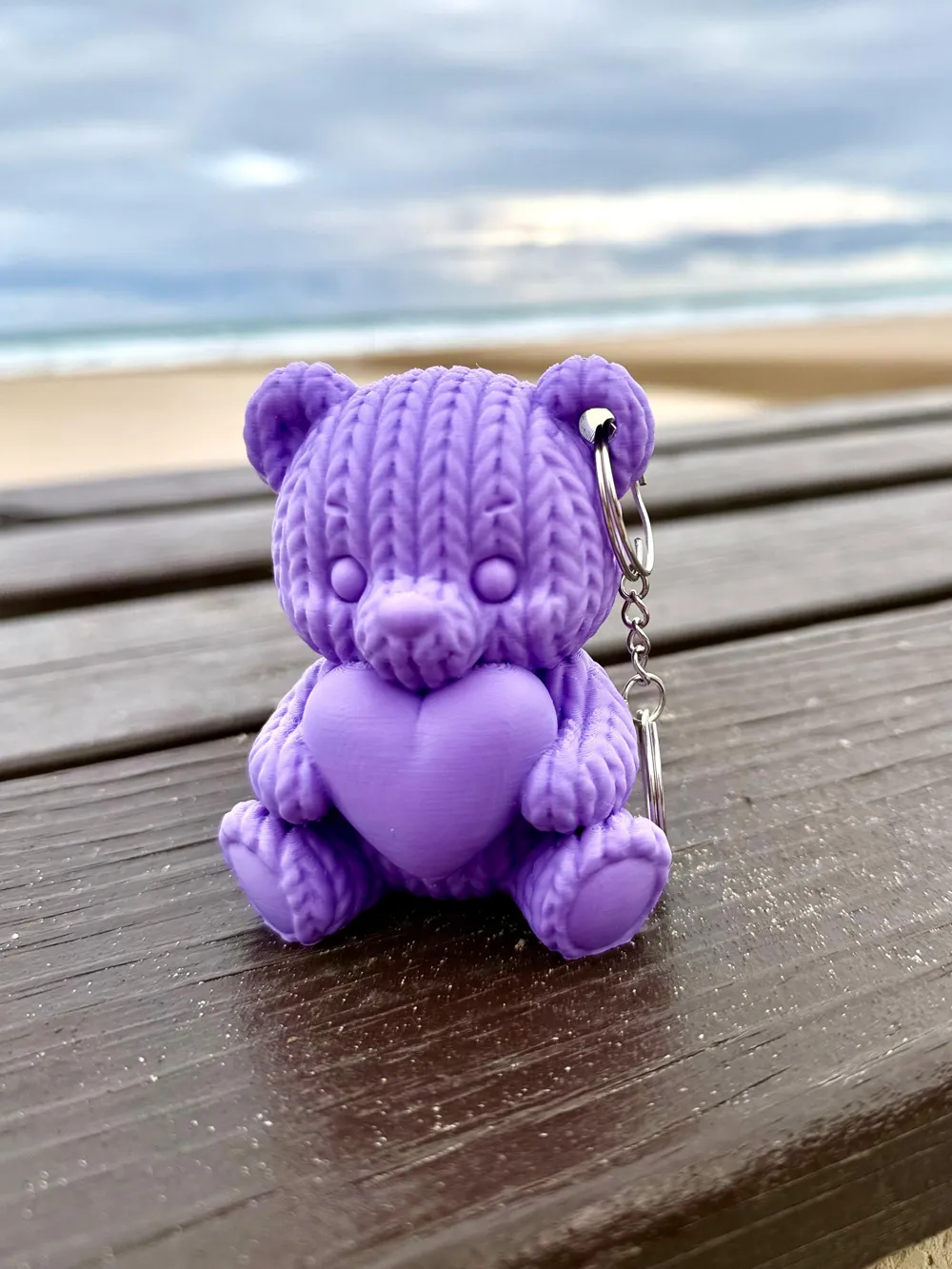 Knitted teddy bear keychain | Adorable Ornament - Free 3D Print Model ...