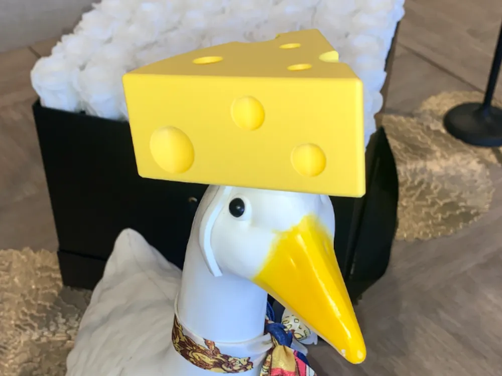 Porch Goose Cheese Head - Free 3D Print Model - MakerWorld