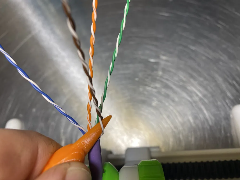 Cat6 RJ45 UTP Cable Untwist Tool Short Version - Free 3D Print Model ...
