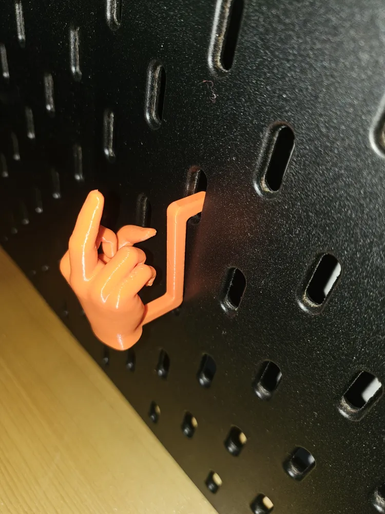 Ikea Skadis middle finger - Free 3D Print Model - MakerWorld