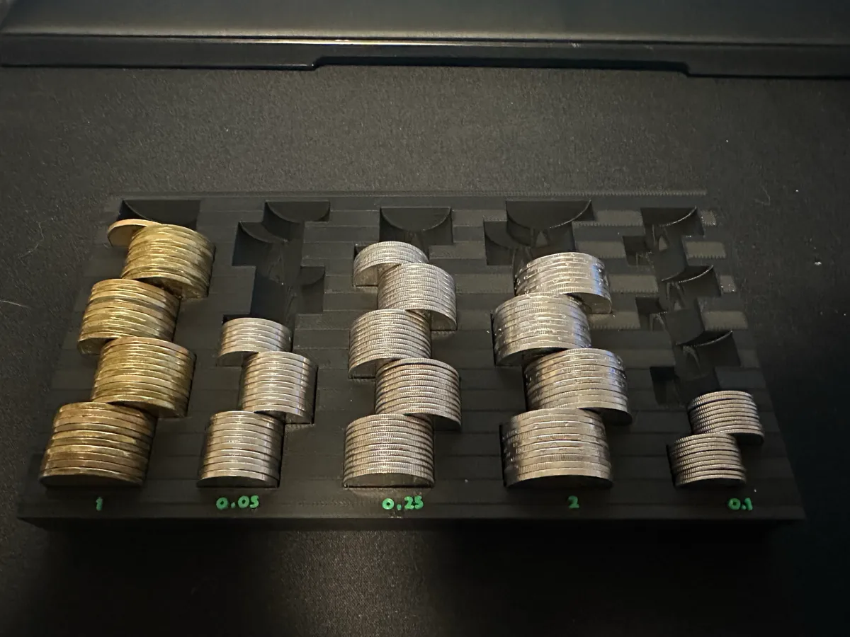 CAD coin counter - Free 3D Print Model - MakerWorld