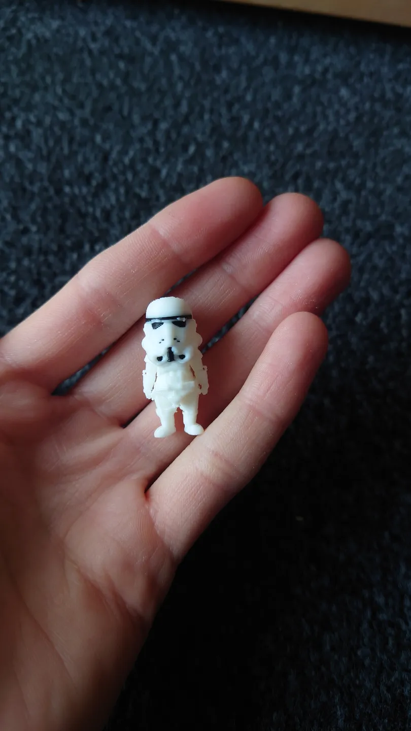 Mini Stormtrooper with coloured helmet AMS 3cm Remixed by To-Bi ...