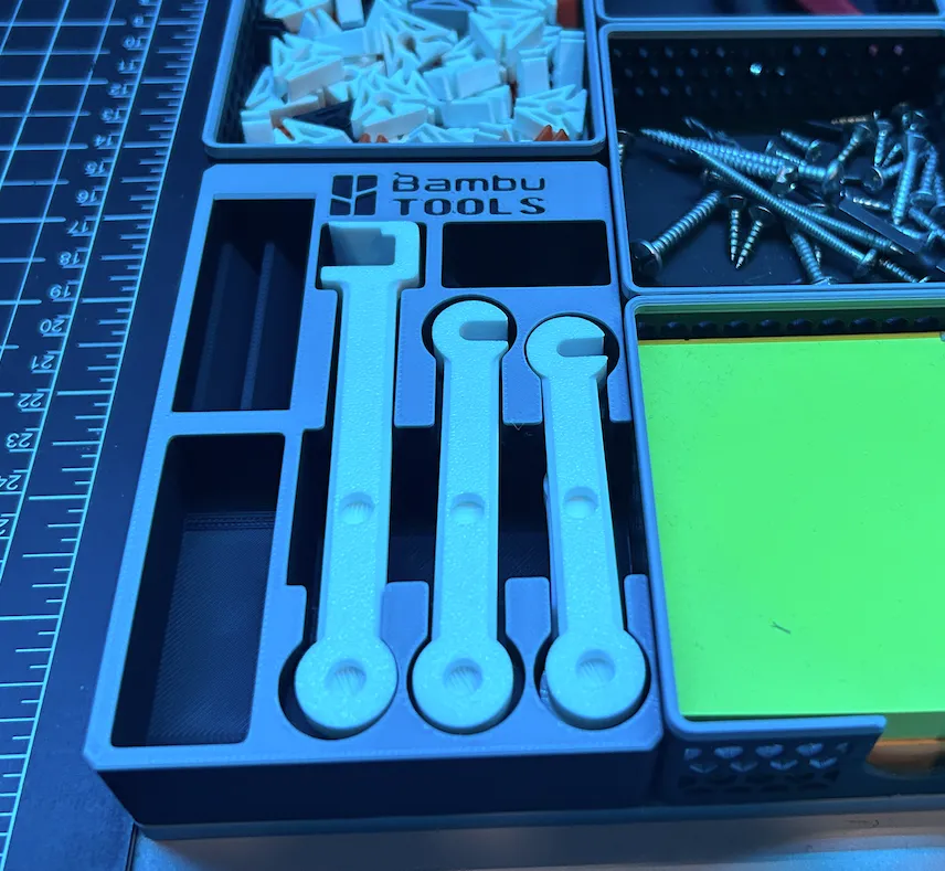 Bambu Tool Set Holder - 3 Versions - FLAT BOTTOM - Free 3D Print Model ...