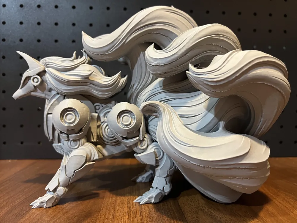 Mecha Pokemon Series— Ninetales Mecha Flame Statue - Free 3D Print ...