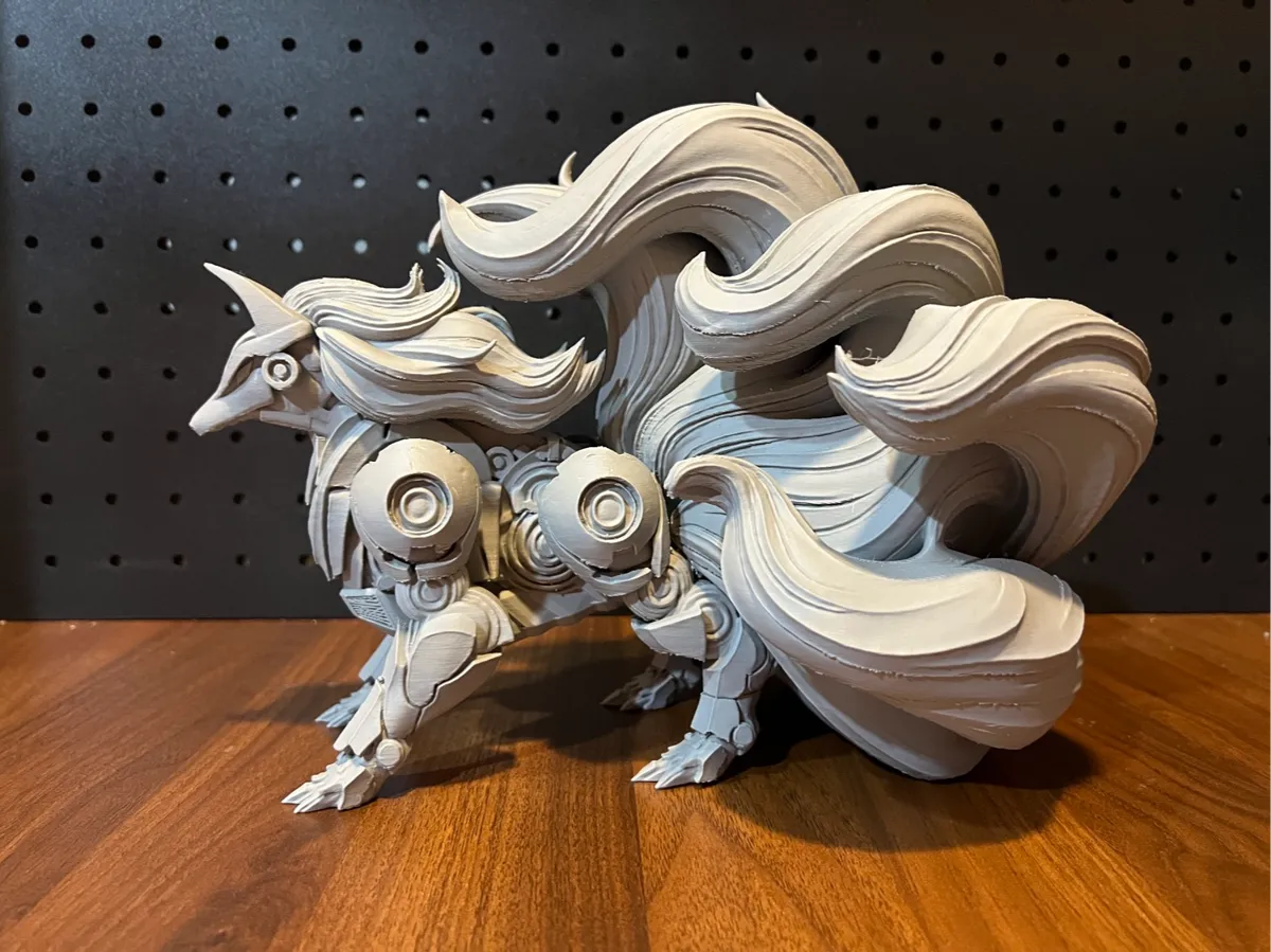 Mecha Pokémon Serie — Ninetales Mecha-Flammenstatue von AT62 MakerWorld ...