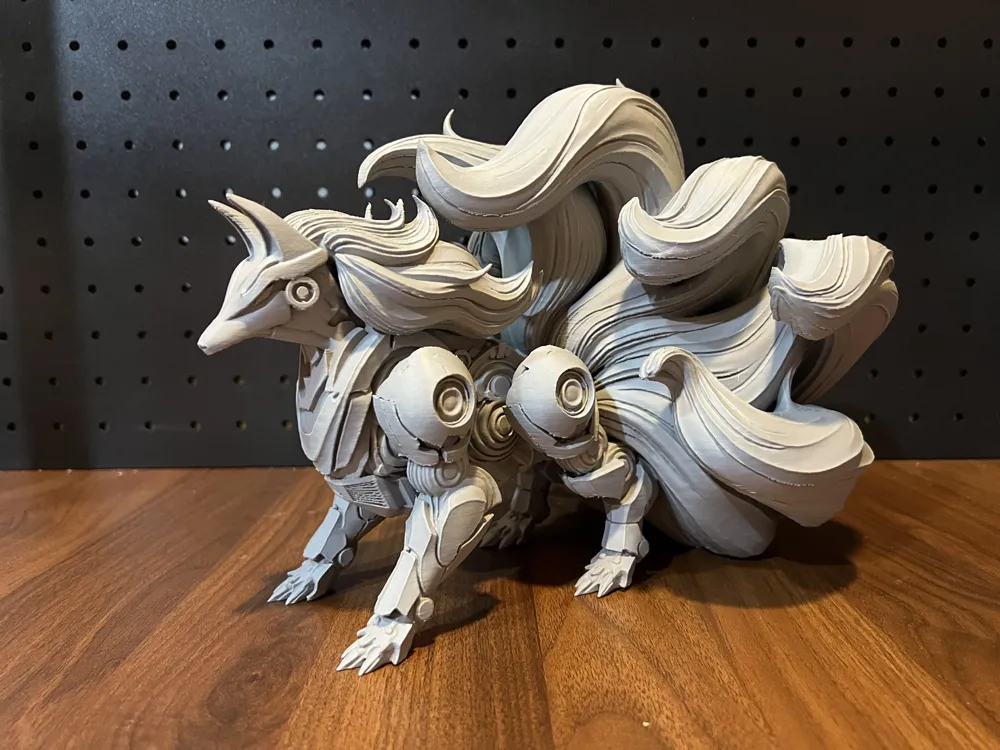 Mecha Pokémon Serie — Ninetales Mecha-Flammenstatue von AT62 MakerWorld ...