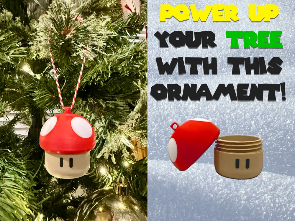 Mushroom Stash Ornament by Waveprint - MakerWorld