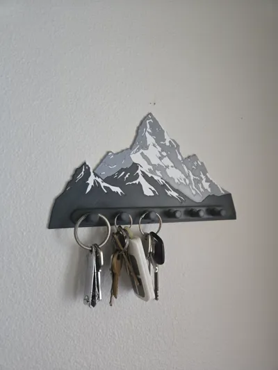 Mountain Key Holder/Hanger by TarasTech MakerWorld: Download Free 3D Models