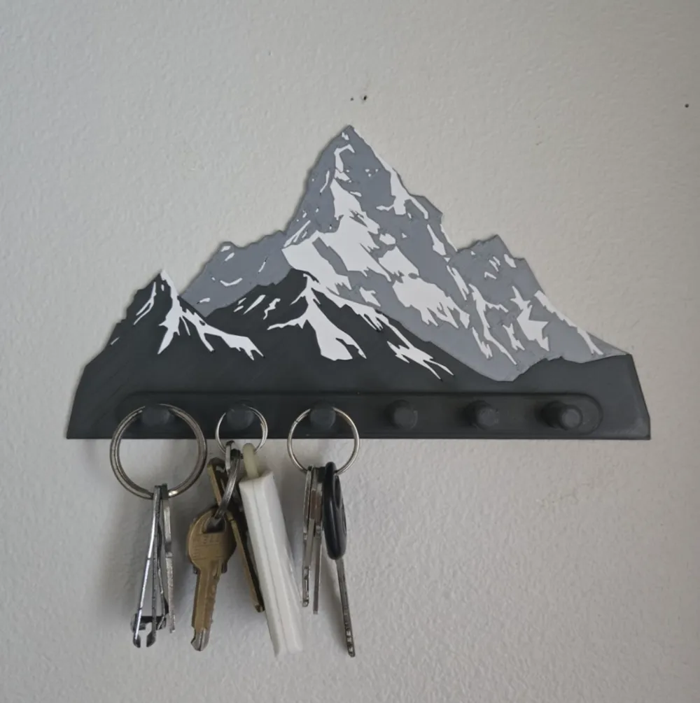 Mountain Key Holder/Hanger by TarasTech MakerWorld: Download Free 3D Models