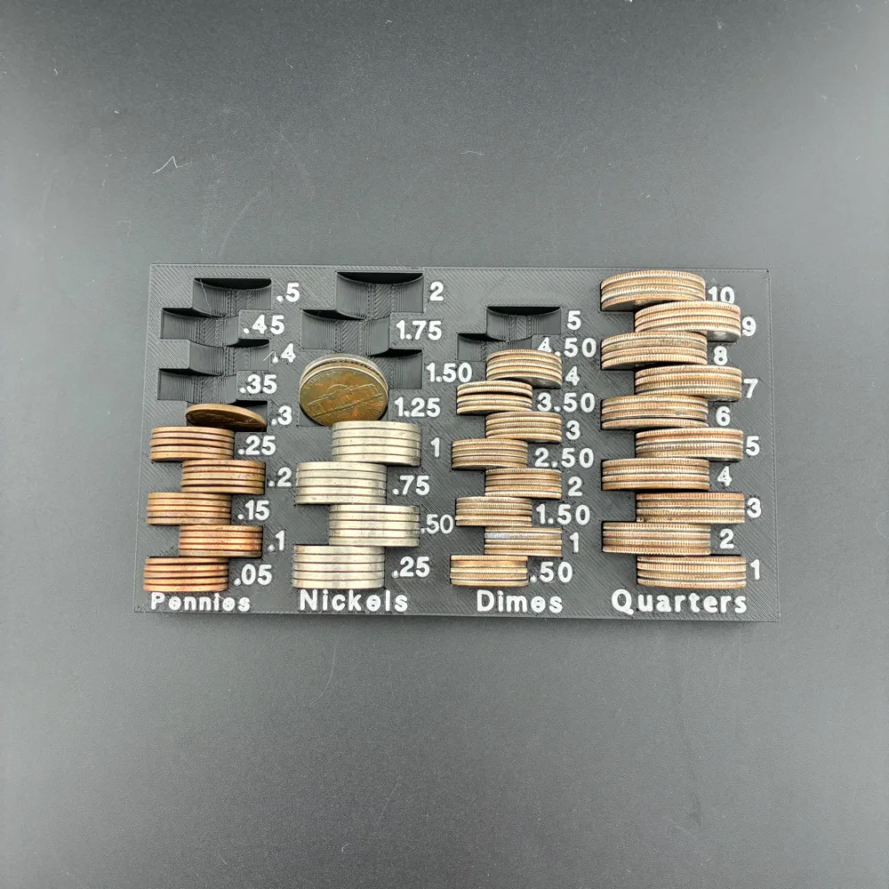 $USD Coin Counter/Coin Sorter Tray by danpullsheat MakerWorld: Download ...