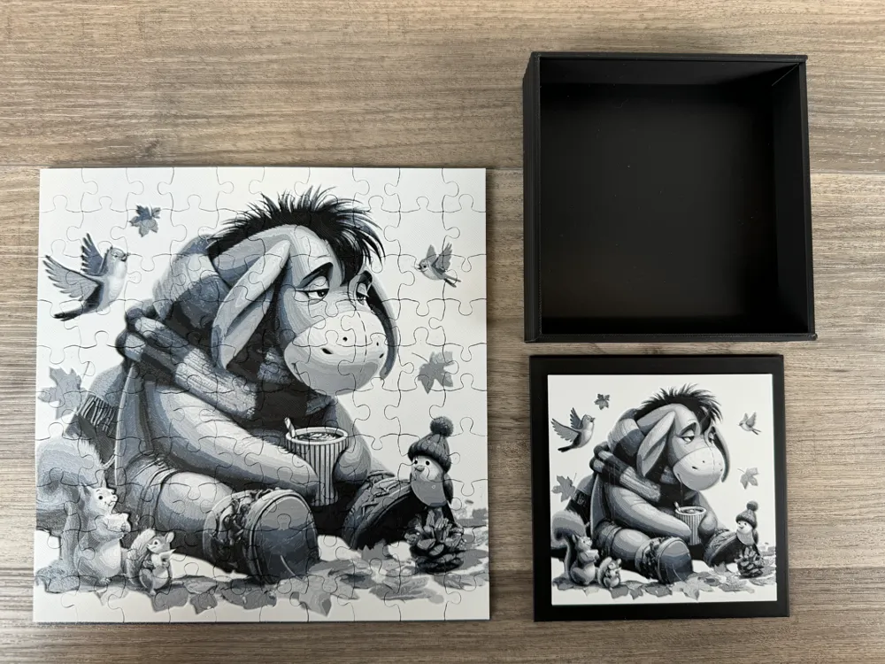 Eeyore - Puzzle & Box Lid - Free 3D Print Model - MakerWorld