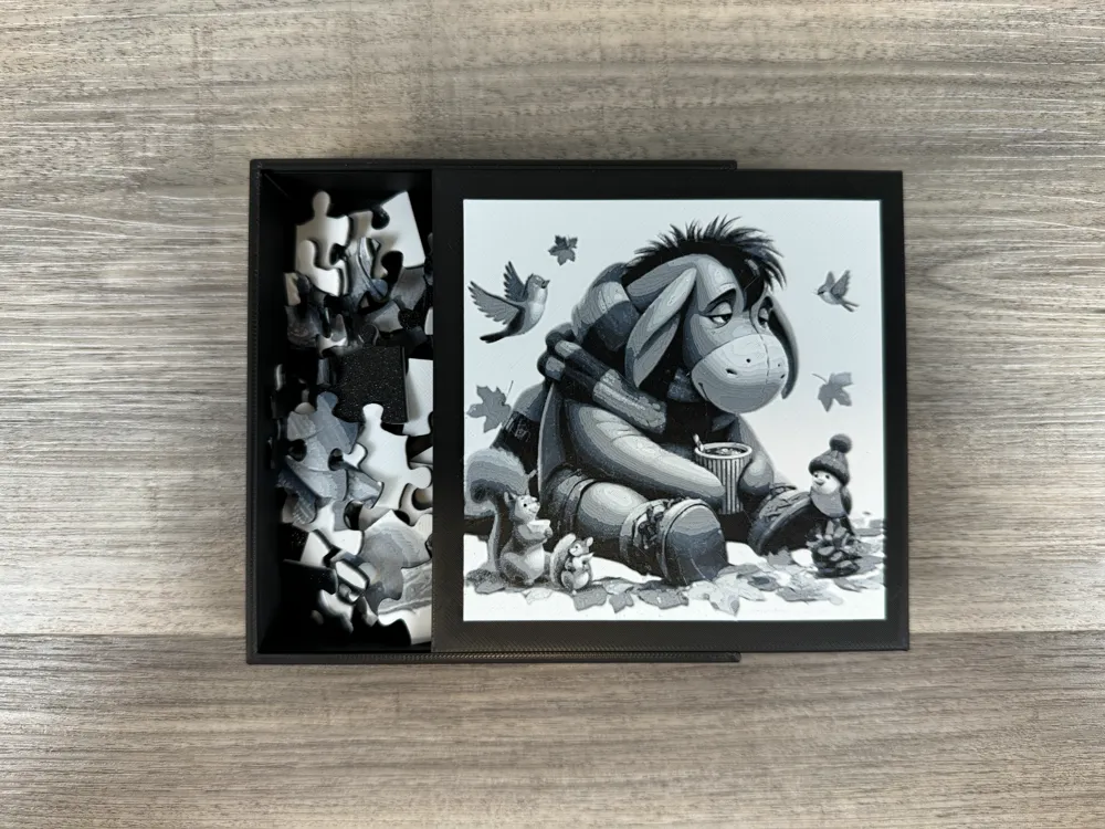 Eeyore - Puzzle & Box Lid - Free 3D Print Model - MakerWorld