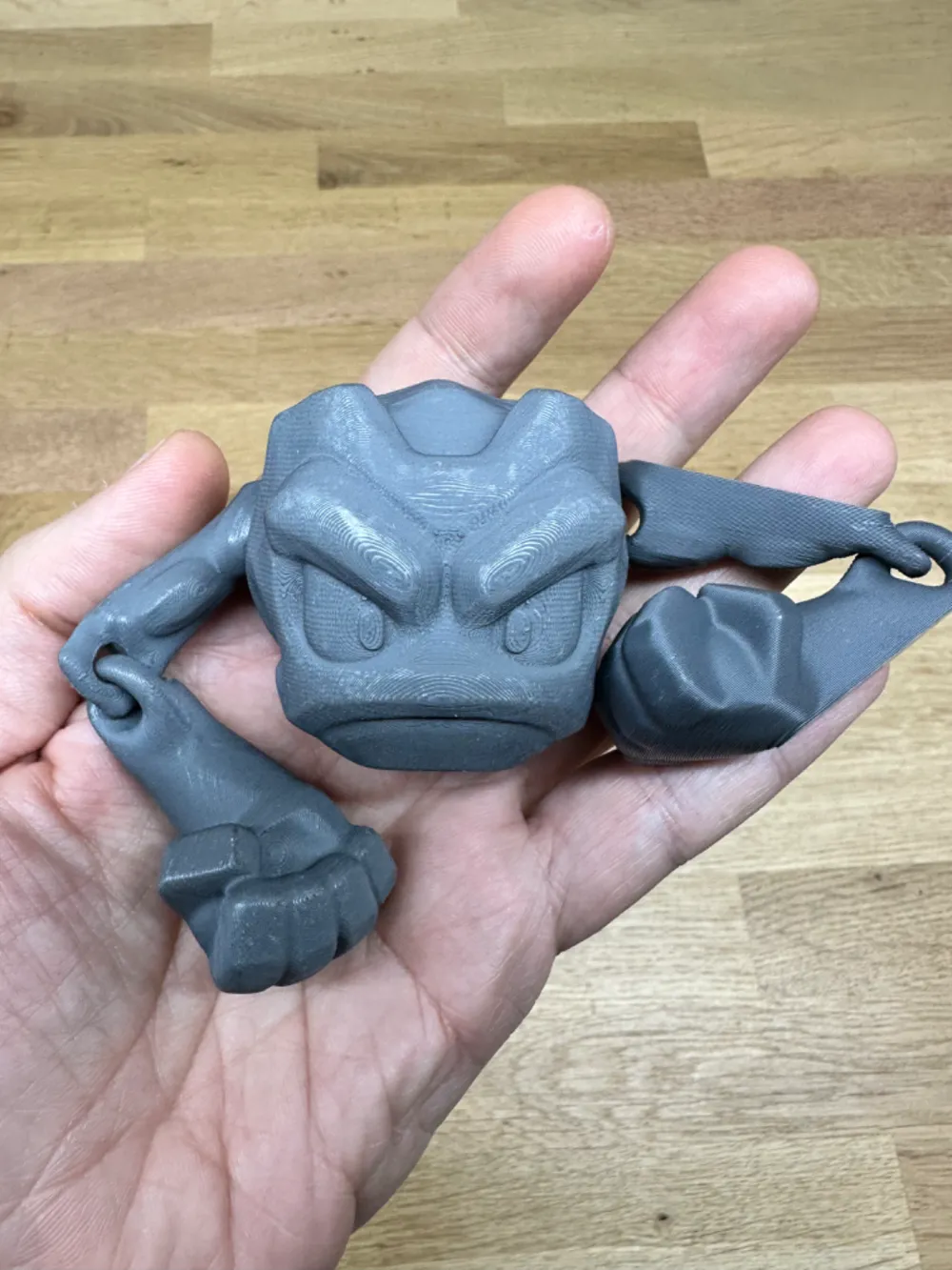 Pokemon Geodude - Flexi Articulated - Free 3D Print Model - MakerWorld