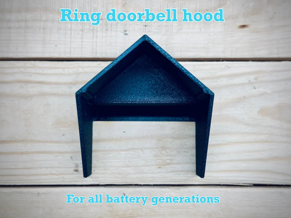Ring doorbell battery, Hood by ENIQUE3D MakerWorld: Download Free 3D Models
