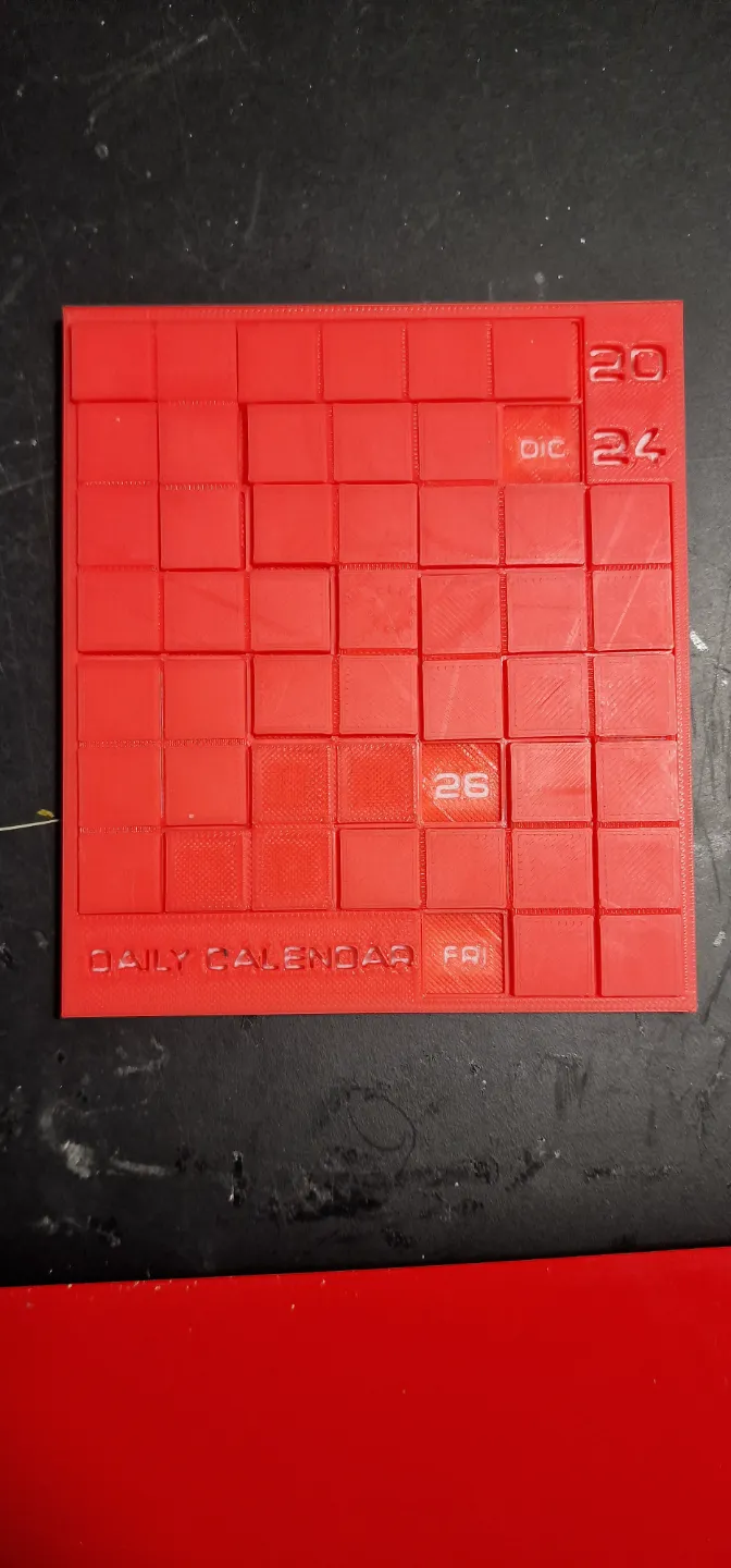 Perpetual puzzle calendar by QuiqueCrimson - MakerWorld