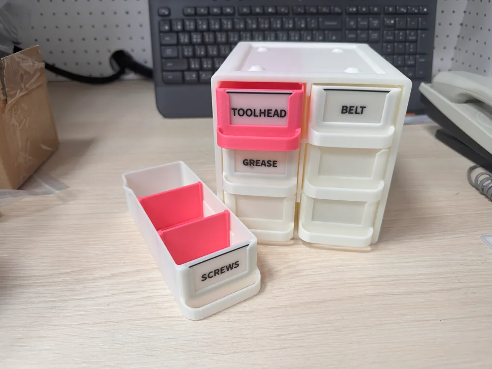 Modular Parts Storage drawer Cabinet by @YTStudio - MakerWorld