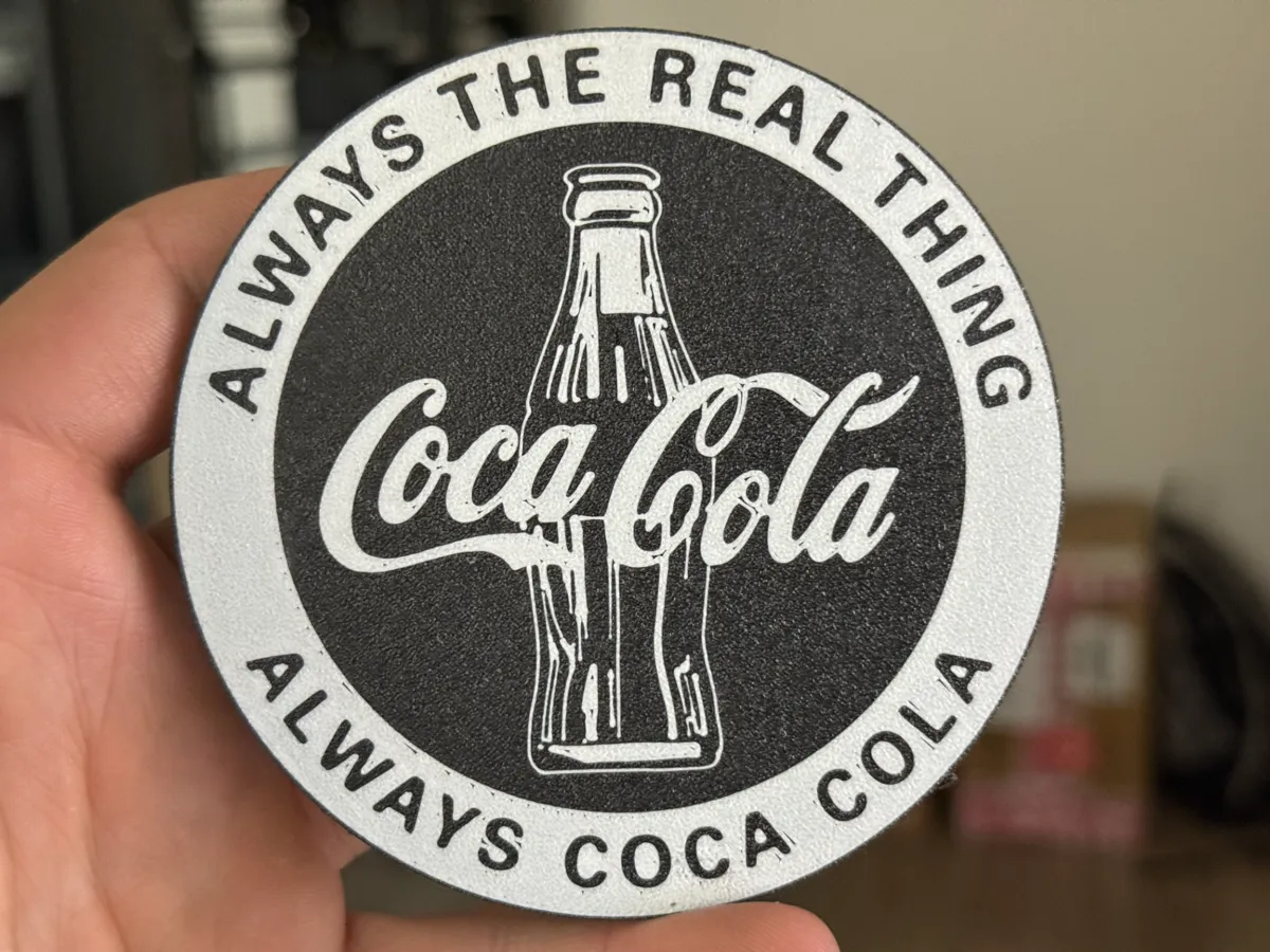 Coca Cola Always coaster by jakubhroch MakerWorld: Download Free 3D Models