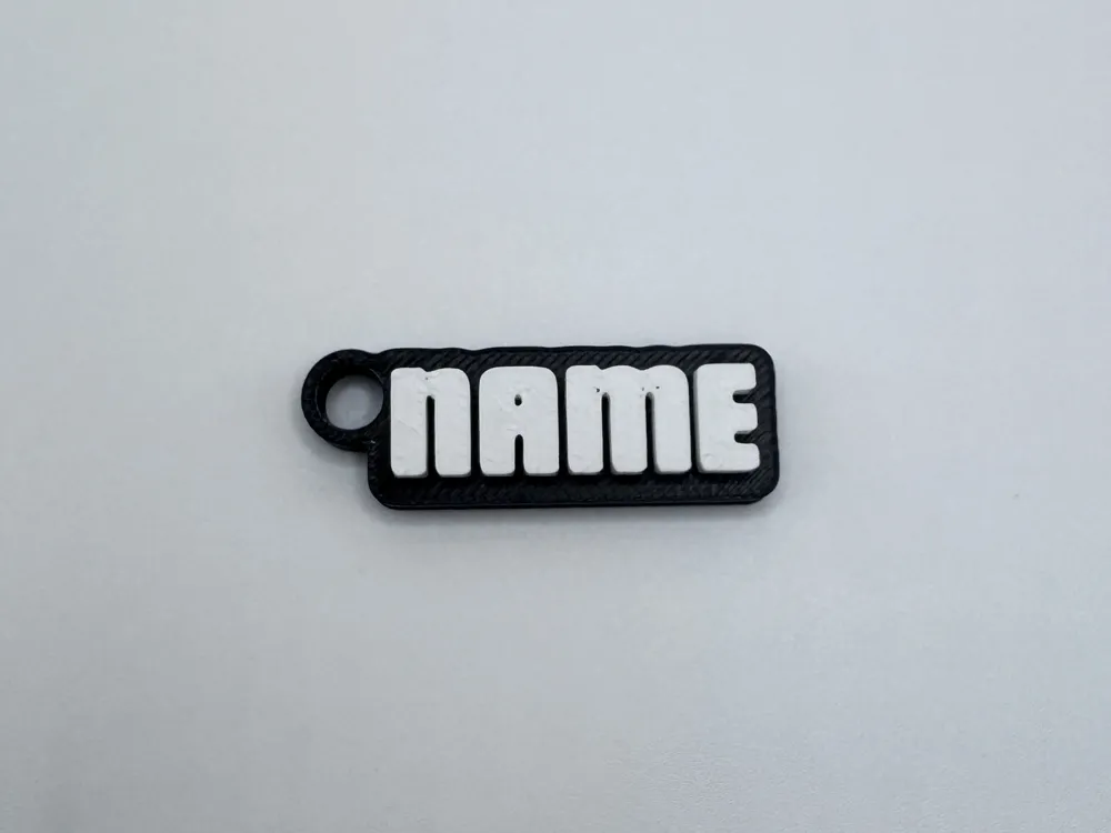 Fully Customizable GTA Font Keychain or Name Tag - Free 3D Print Model ...