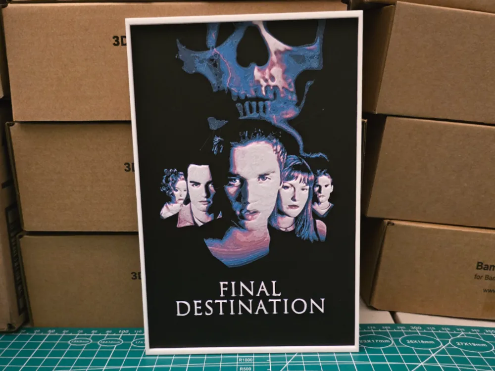 Final Destination Movie Poster - Hueforge Art by Lumpy3D - MakerWorld