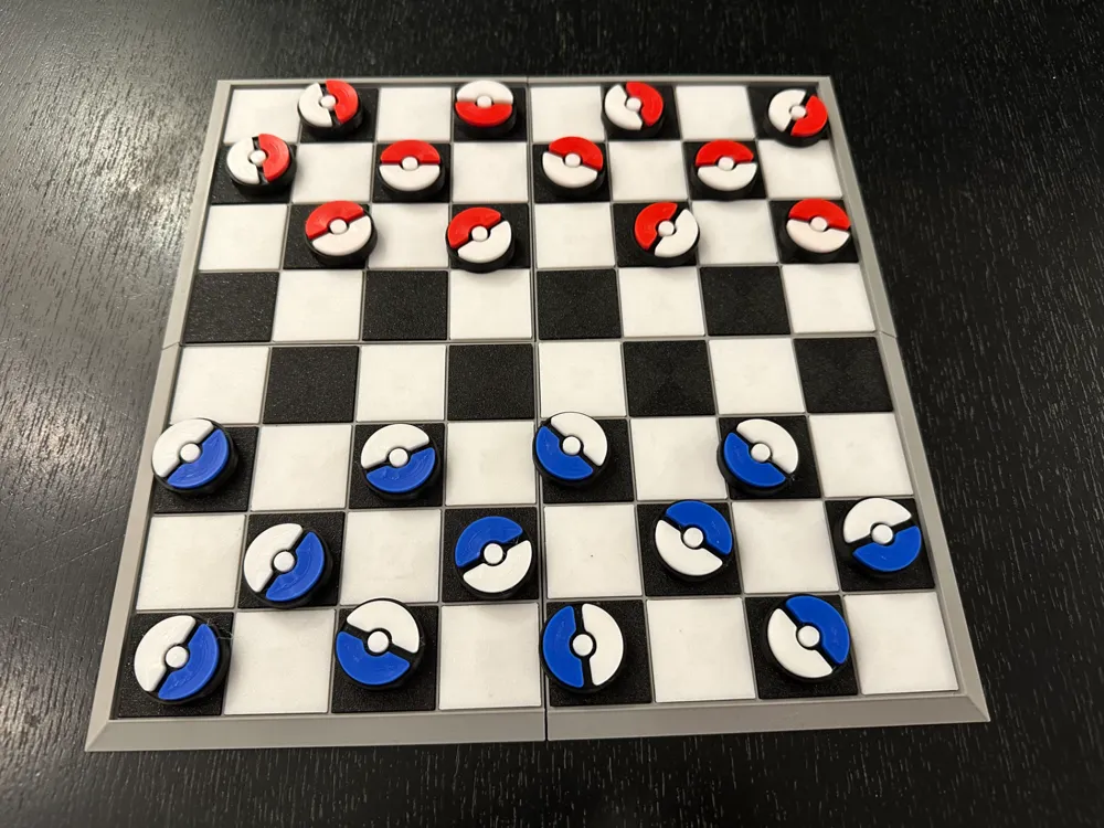 Pokemon Checkers by Sifusan MakerWorld: Download Free 3D Models