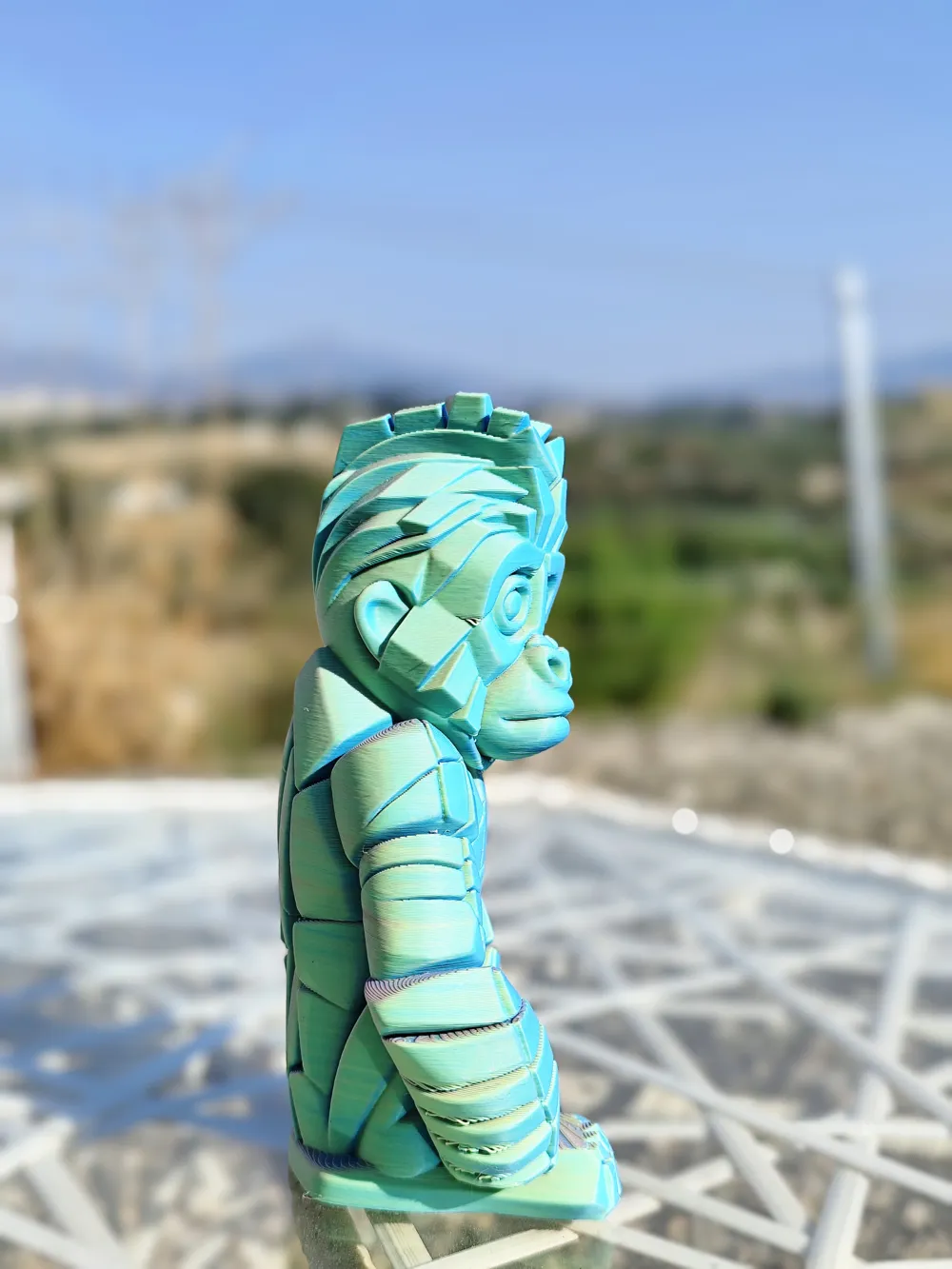 Stone Baby Gorilla Statue - Free 3D Print Model - MakerWorld