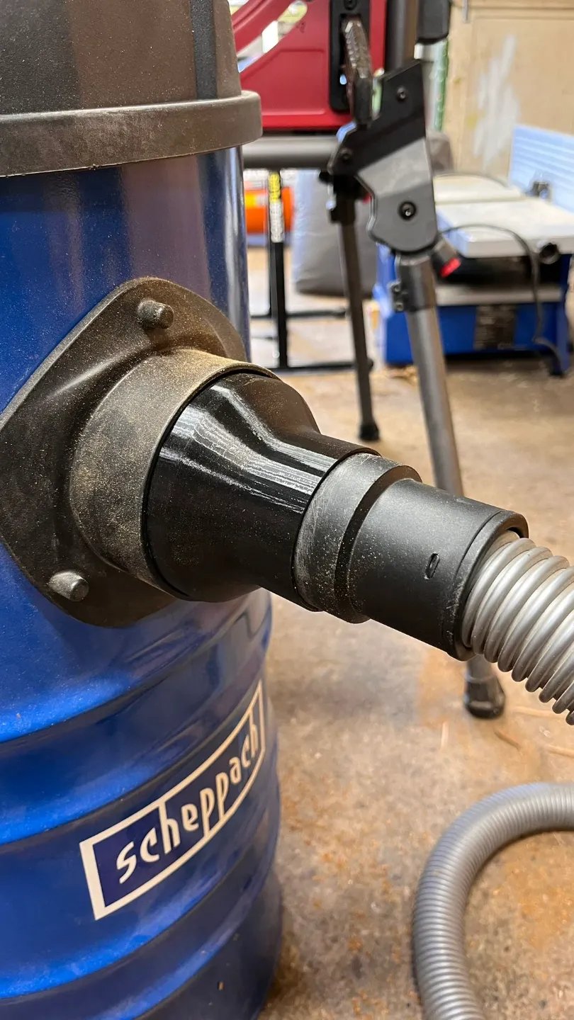 Scheppach dust extractor adapter to shop vac hose by KL Worx - MakerWorld