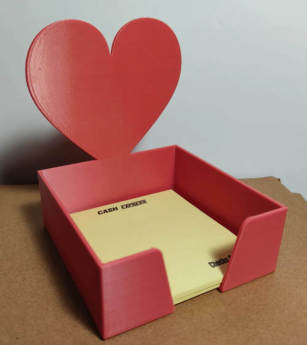 Love Notes, Sticky Note Holder With a Big Heart by zentenro MakerWorld ...