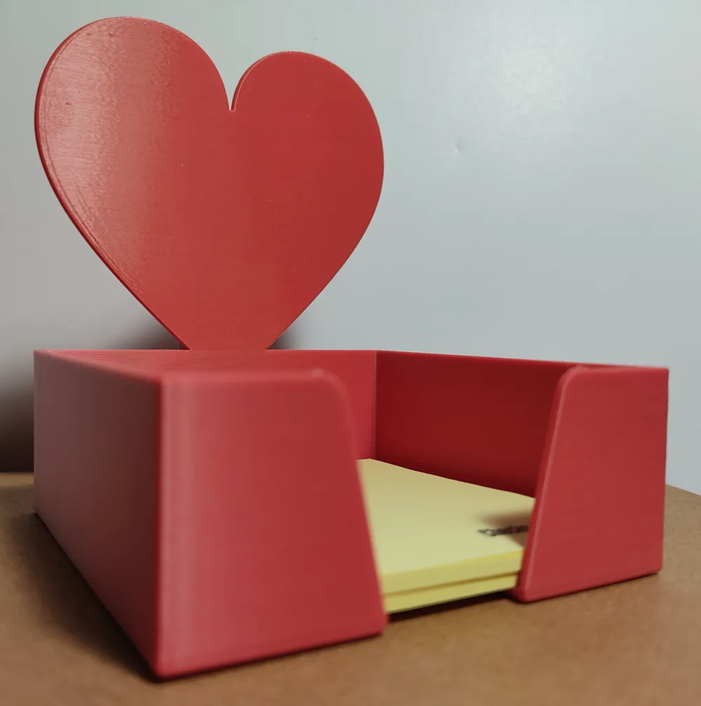 Love Notes, Sticky Note Holder With a Big Heart by zentenro MakerWorld ...