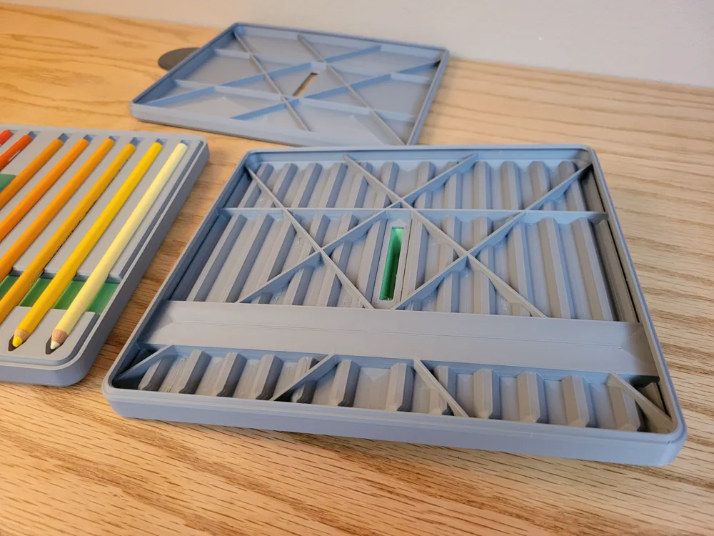 Colored Pencil Organizer - stackable and portable by Prismatic - MakerWorld