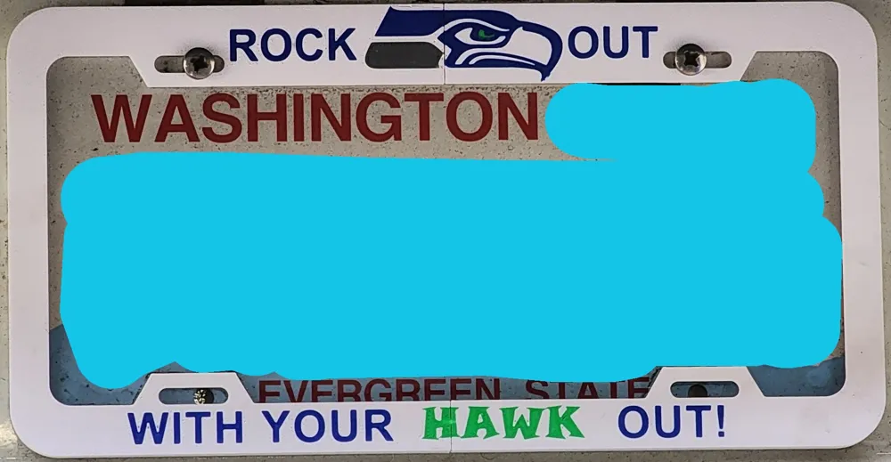 Seattle Seahawks License Plate Frame by wanamaa - MakerWorld
