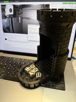 Smash! The Auto-Reload Dice Tower - Free 3D Print Model - MakerWorld