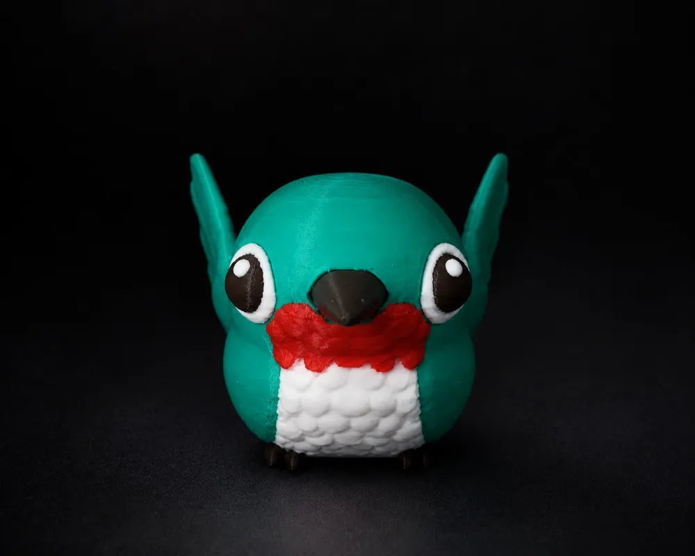 Cute Hummingbird - Fantasy Designed - Free 3D Print Model - MakerWorld