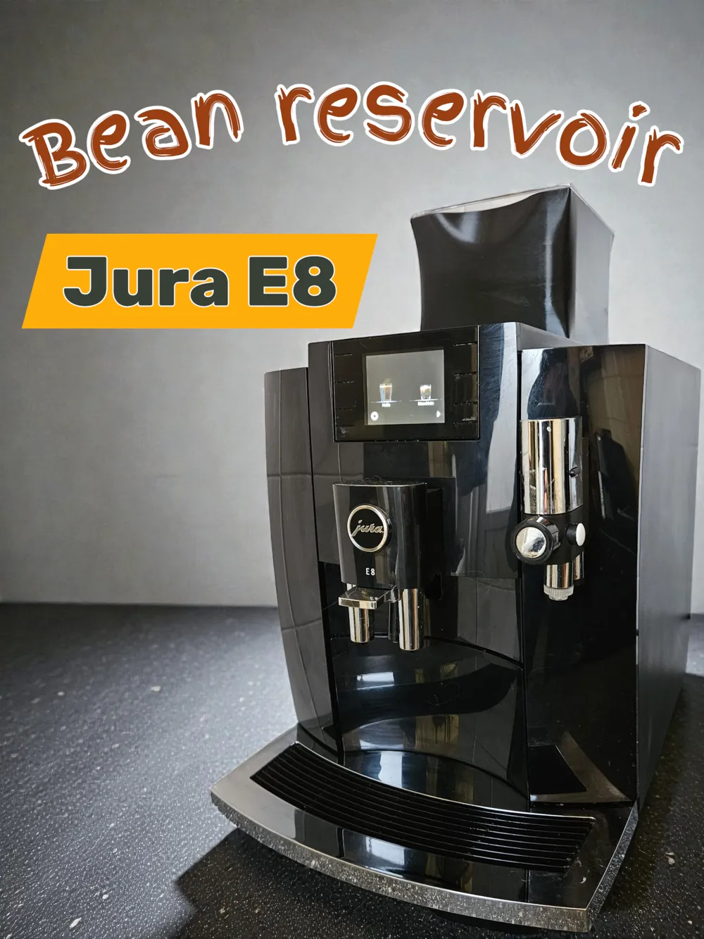 Big bean reservoir for Jura E8, Extended version. - Free 3D Print Model ...