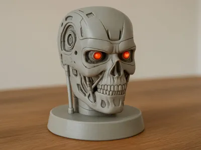 T-800 Skull – Terminator by BLENDER_FAN MakerWorld: Download Free 3D Models