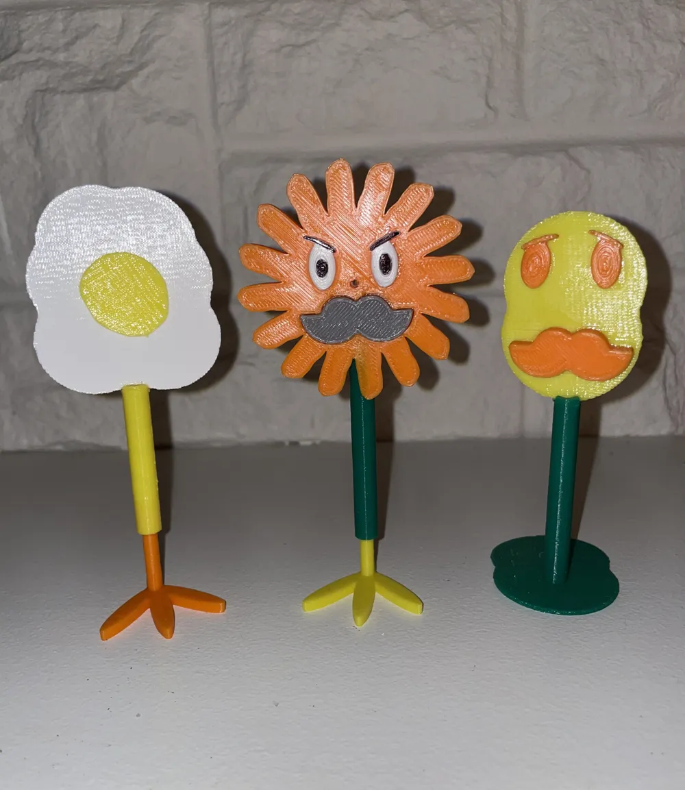 Stoic Flower AKA Hide the Pain Poppy by BowieInc - MakerWorld