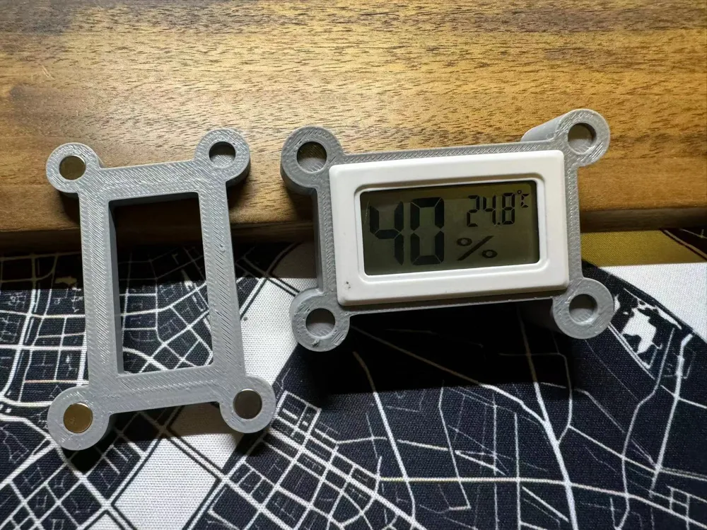 Magnetic Temperature and Humidity Meter Box - Free 3D Print Model ...