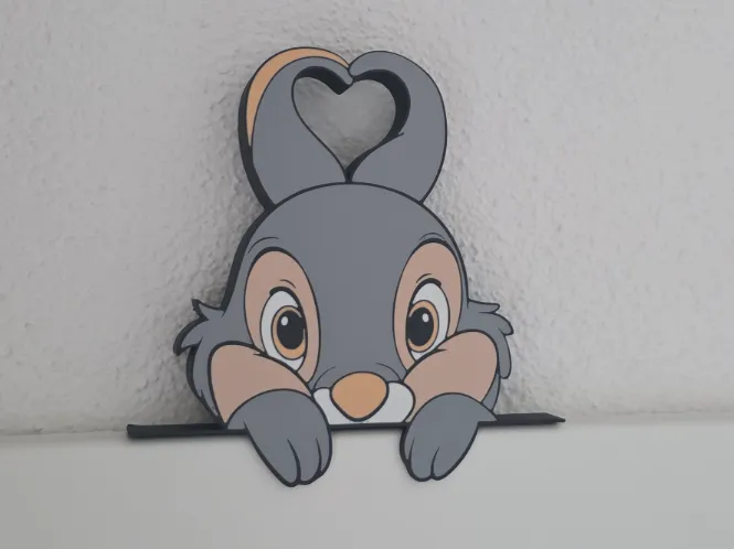 Disney Thumper door or shelf decoration - Free 3D Print Model - MakerWorld