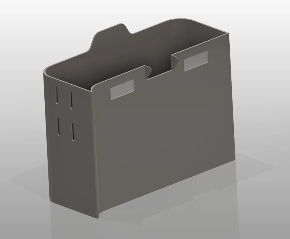 Bambu Lab XP Large Rear Poop and Waste Bin - Free 3D Print Model ...