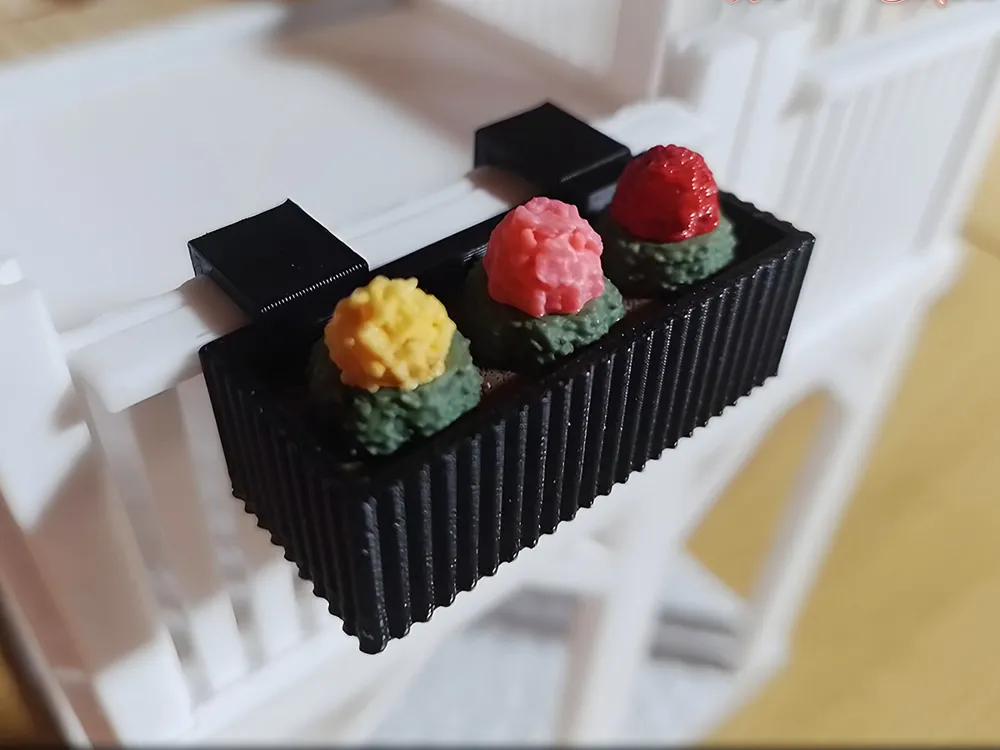 Dollhouse - Modular Patio Terrace Flower Planters - Free 3D Print Model ...