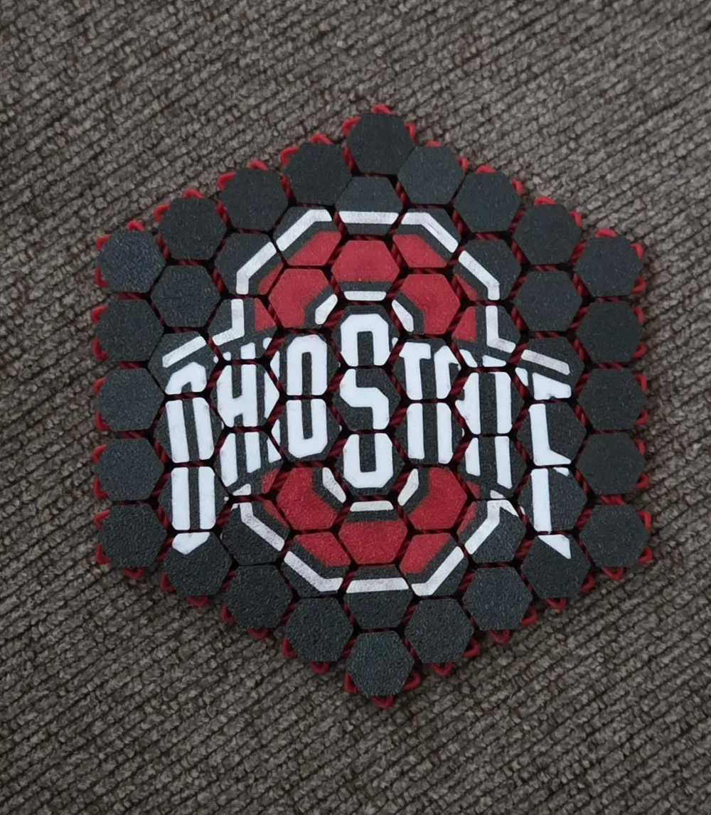 THE Ohio State Buckeyes fabric coaster - Free 3D Print Model - MakerWorld