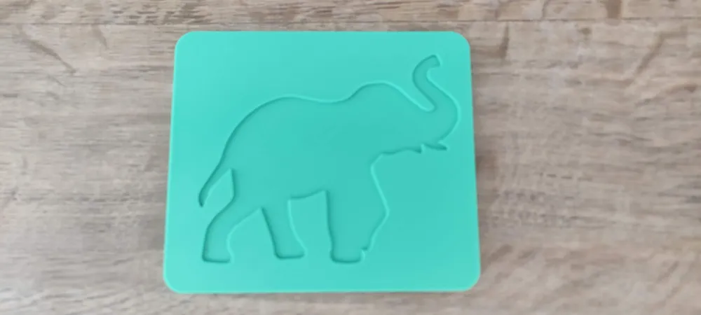 Elephant silhouette puzzle - Free 3D Print Model - MakerWorld