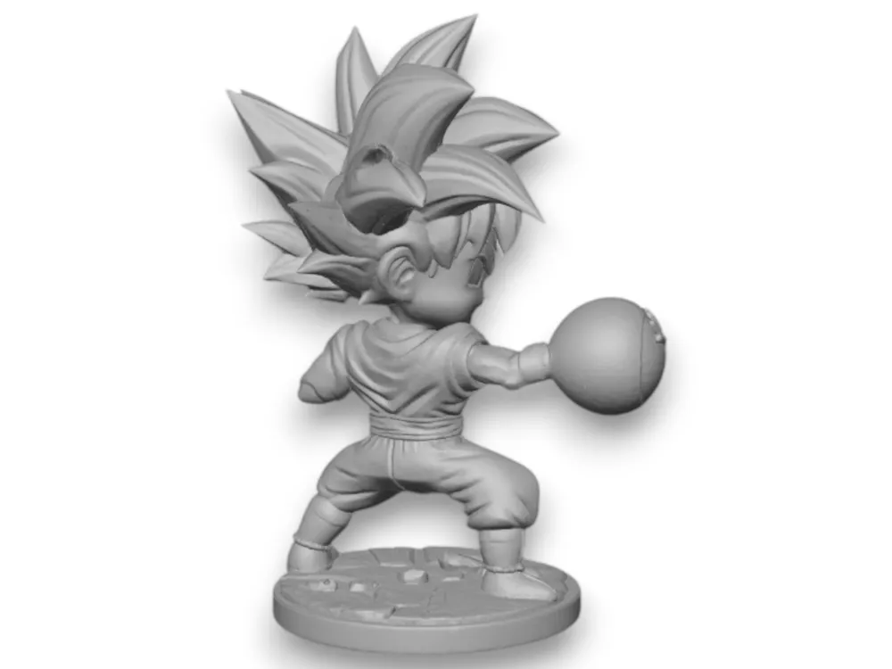 Goku Chibi in Attack Pose by impresiones3d MakerWorld: Download Free 3D ...