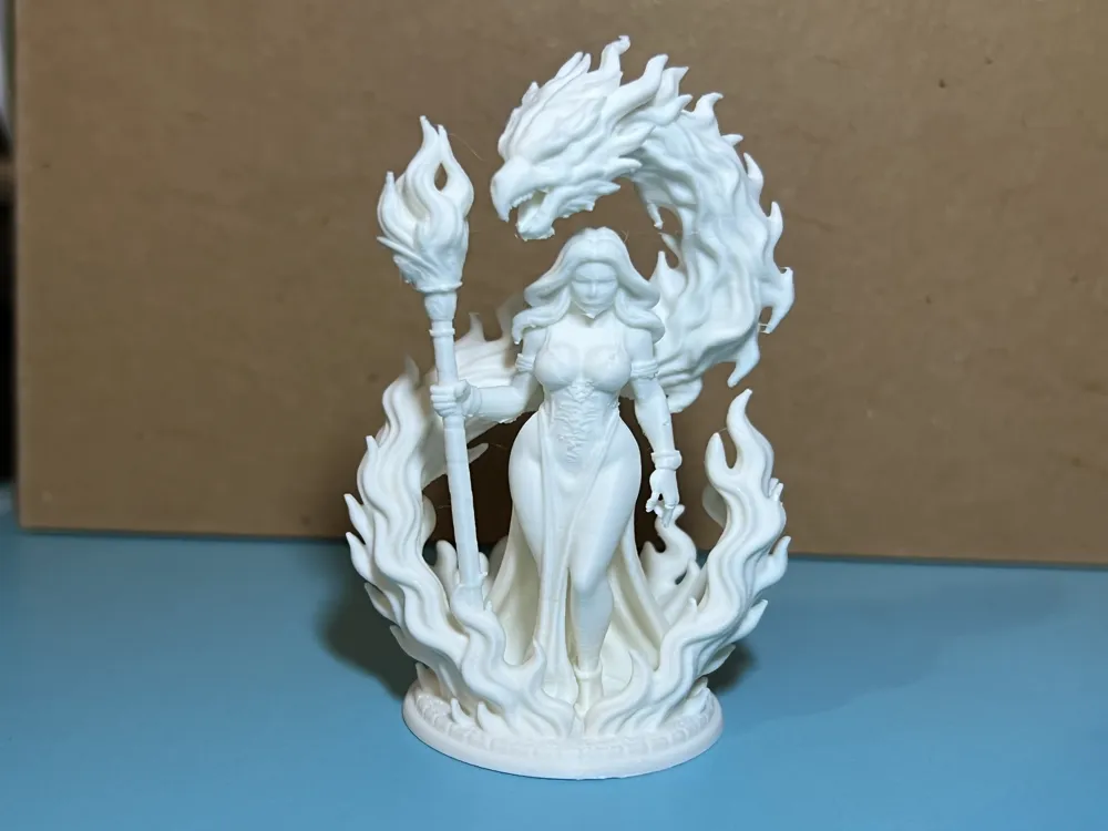 D&D Fire Elemental Summoner/Mage - Free 3D Print Model - MakerWorld