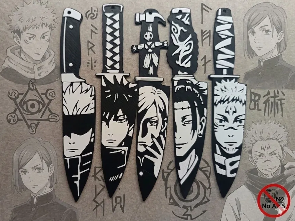 JUJUTSU KAISEN : Manga-Cut design series - Free 3D Print Model - MakerWorld
