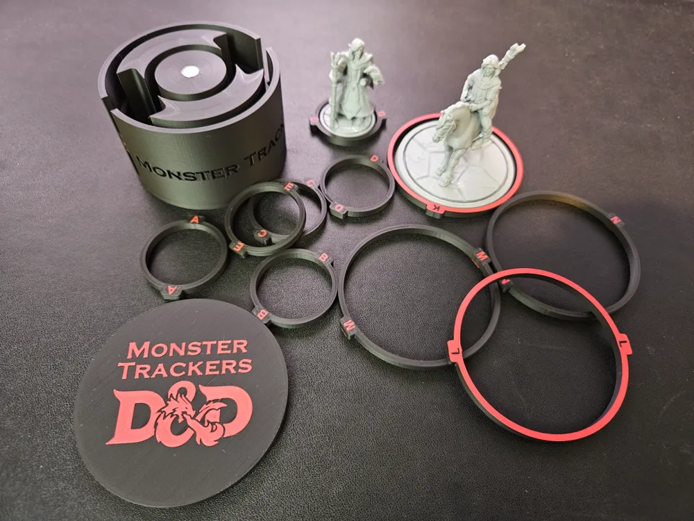 DnD Monster Tracking Rings with Bloodied Condition by MJ925 - MakerWorld