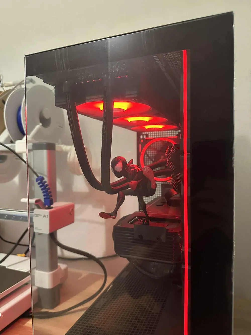 Spiderman in PC case - Free 3D Print Model - MakerWorld