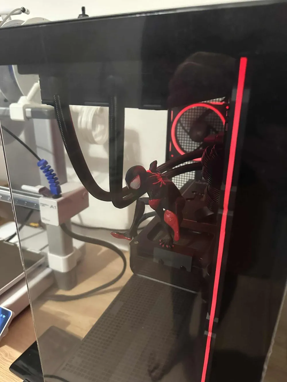 Spiderman in PC case - Free 3D Print Model - MakerWorld